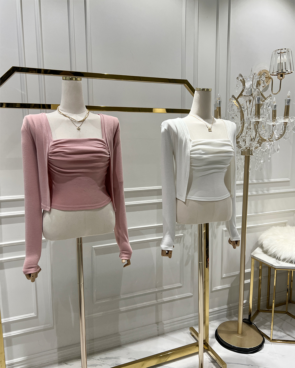 유인미 루비 나시 가디건 SET - [ 4color ]