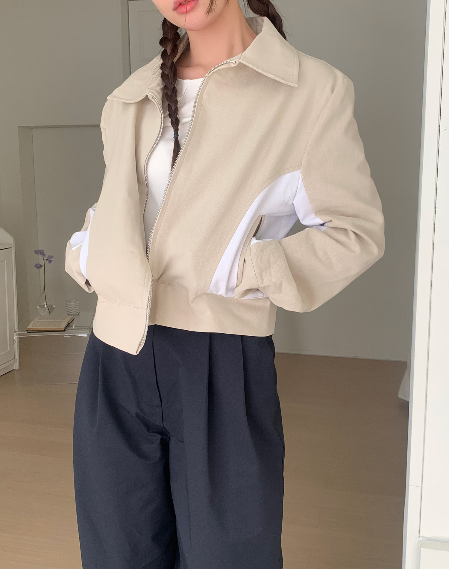 니어웨어 baton jacket (2color)