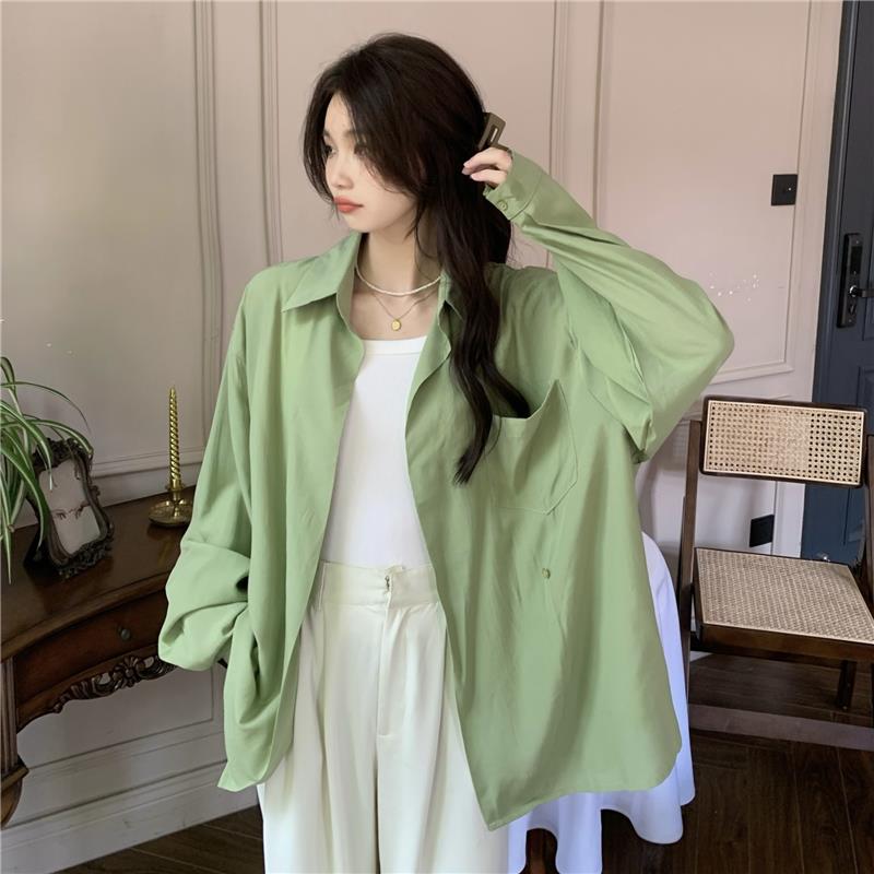 베이지하루 루즈핏 여자 남방 셔츠 오버핏 대각선 사선 시스루 얇은 여름 봄 버클 버튼 긴팔 여자 캐주얼 올매치 선스크린 여성 여자 상의 탑 가디건셔츠 화이트 그린 퍼플