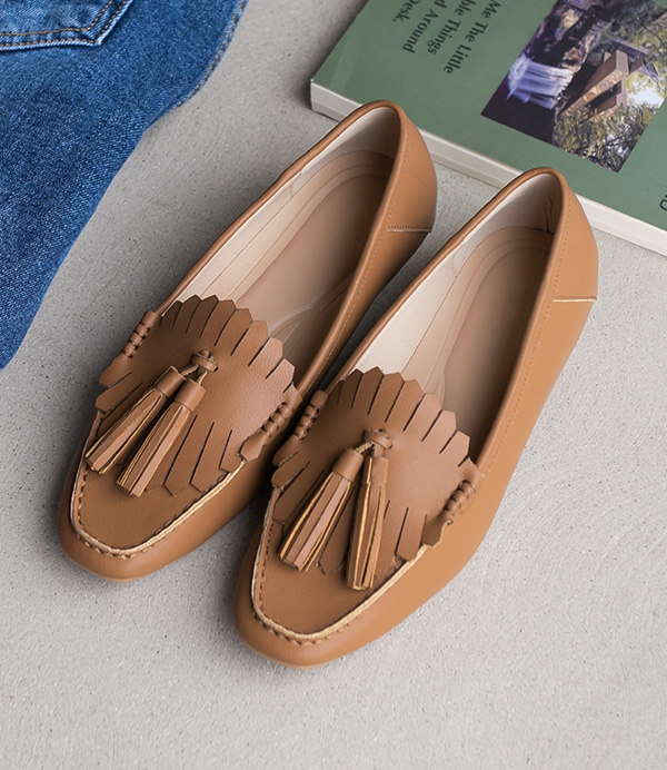 안나앤플러스 테슬 소가죽 로퍼[슈즈CSP42] 4color_6size