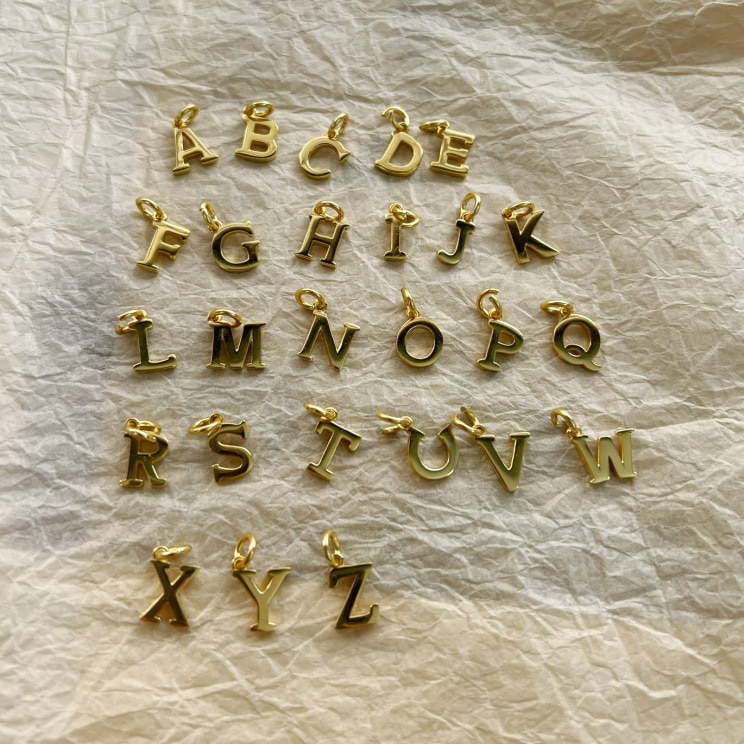 니하 실버S925 DIY 이니셜 알파벳 은펜던트