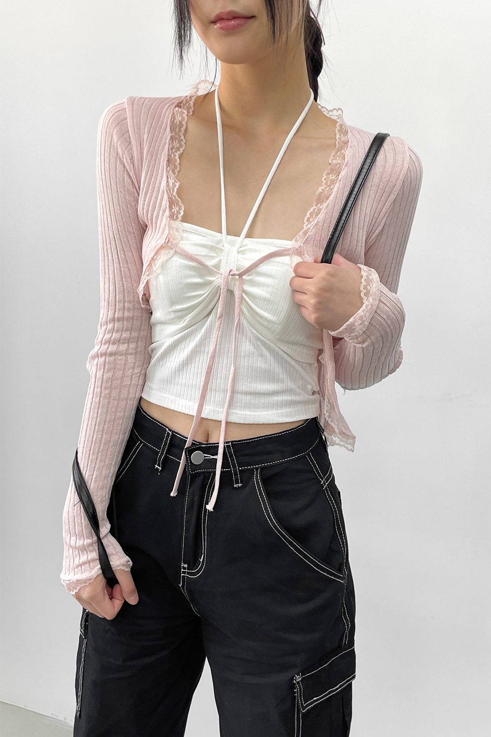 아쿠비클럽 lovely cardigan top set (2colors)