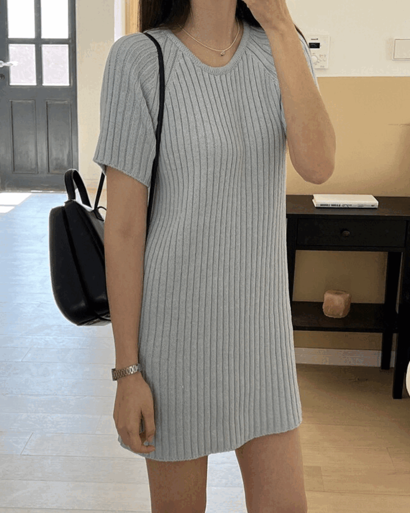 로아 미니 골지 원피스 3ol