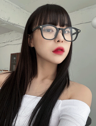 크롭 클래식뿔테안경