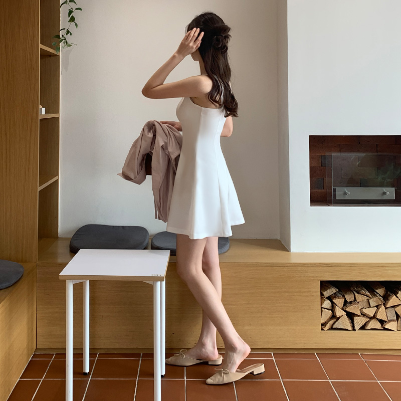 🔥반짝특가 ⚡️부분 오늘출발⚡️ 멜로우 뷔스티에 미니 나시원피스 휴양지 원피스 민소매 미니원피스 블랙나시원피스 스퀘어넥 휴양지 여름하객룩 여름 원피스 하객룩 뷔스티에