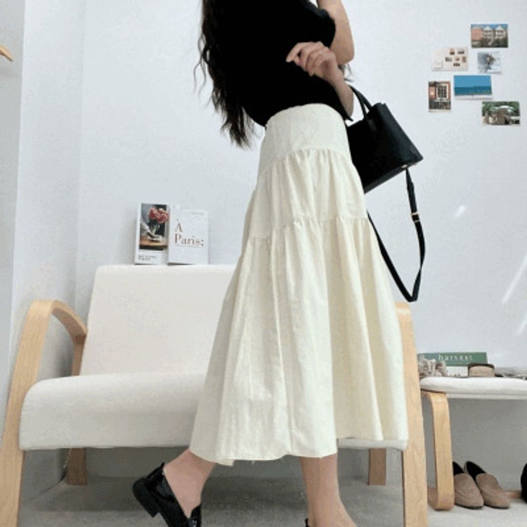🌷인기상승🌷 프리지아 캉캉스커트 롱스커트 흘리츠스커트 미디스커트 플레어스커트 새틴스커트 핀턱스커트 코튼스커트 A라인스커트