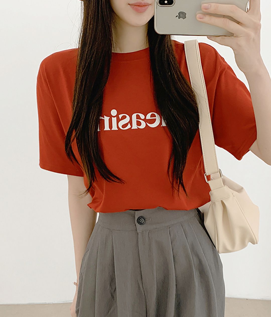 데일리 반팔티 포인트 상의 박스티 루즈핏 편한 여름 상의 오버핏 시원한 반팔 캐주얼 비비드 데일리룩