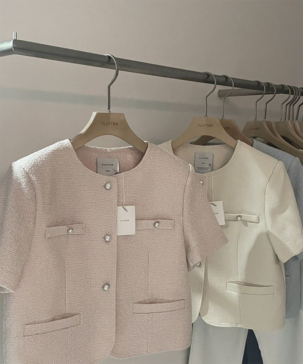 플러터 헤븐 트위드 자켓 (3col) flutter