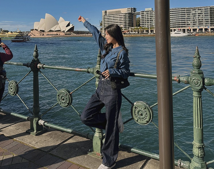 리리앤코 3천5백장 돌파 숏기본롱 투베틸 버튼 포켓 와이드 데님 팬츠 청바지 봄 신상 봄코디 데일리룩 여행룩 휴가룩 데이트룩 투버튼 와이드팬츠 롱와이드 와이드