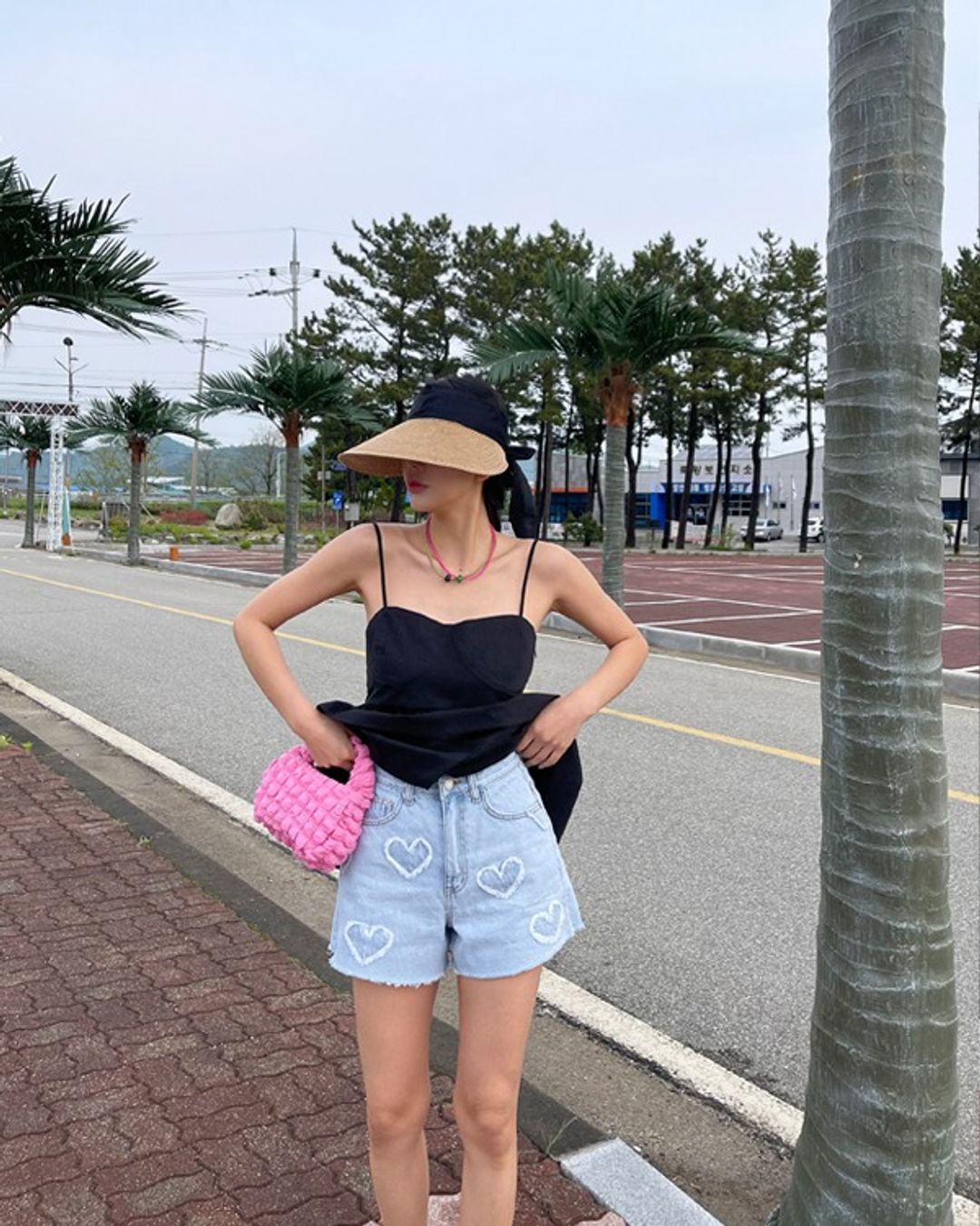 러브러브 데님 숏팬츠