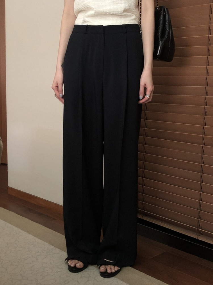 유이르무이 overclassic 오버클래식 클래식 하프 핀턱 와이드 슬랙스 2color