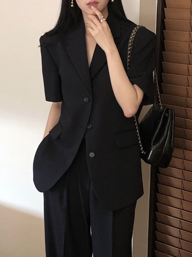 유이르무이 overclassic 오버클래식 클래식 반팔 하프 자켓 2color