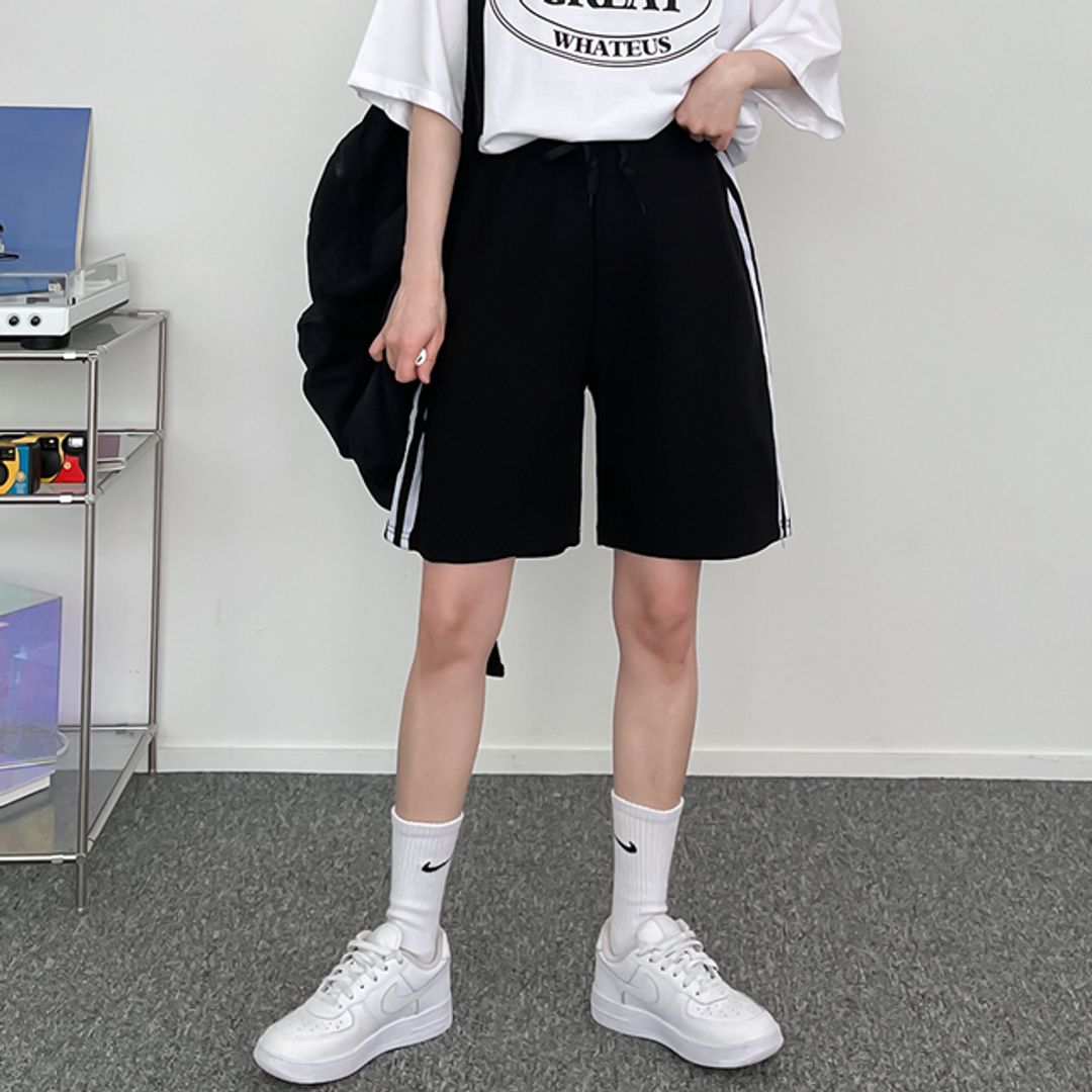여름신상4부반바지 라인 2줄 반바지 4부바지 숏팬츠 두줄바지