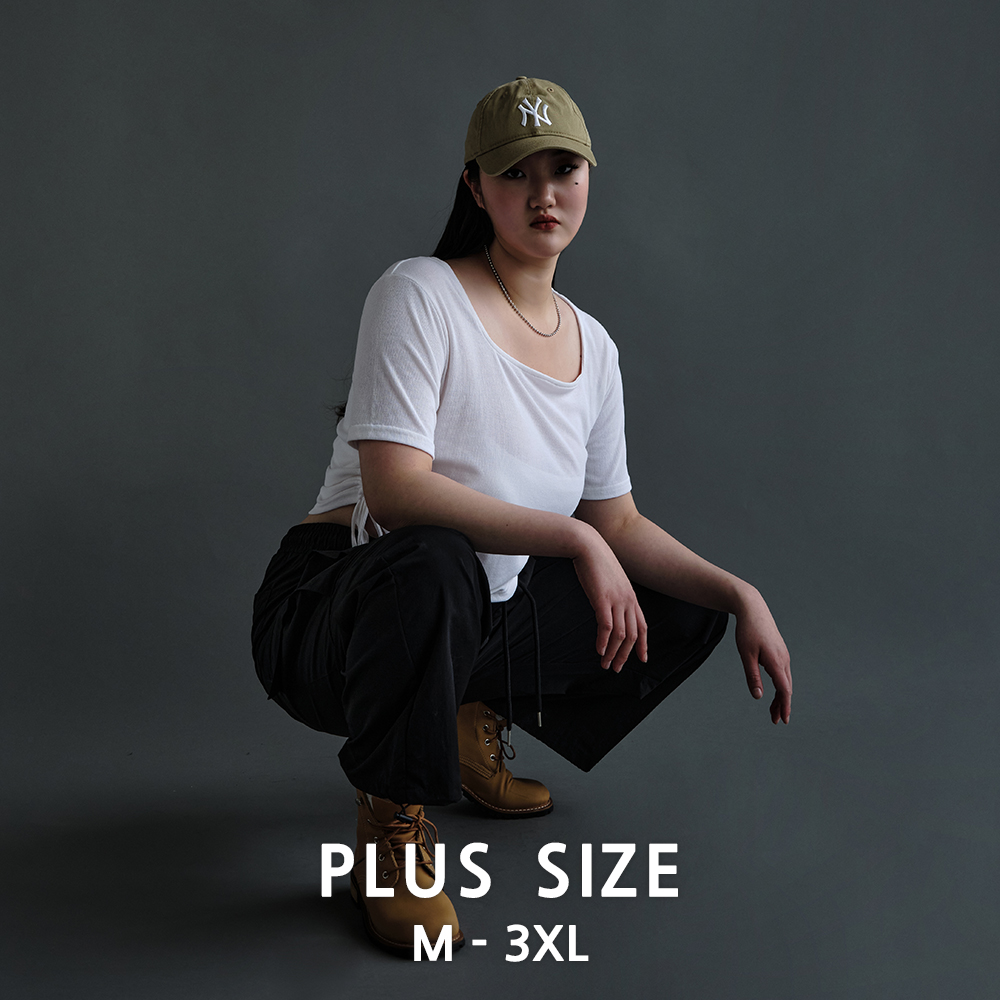 당당걸 [3천장돌파] 빅사이즈 M-3XL 아케비 나일론 스트링 카고팬츠 Y2K 룩