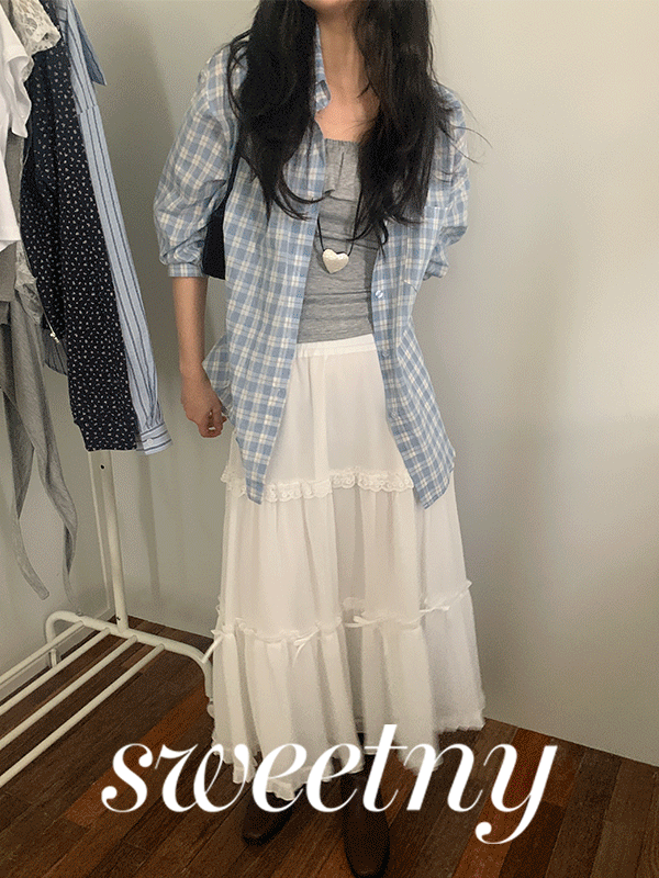 나이니 [당일발송/뉴컬러소라재입고/자체제작/sweetny] 스파이시 린넨 오버 루즈핏 체크 셔츠 남방