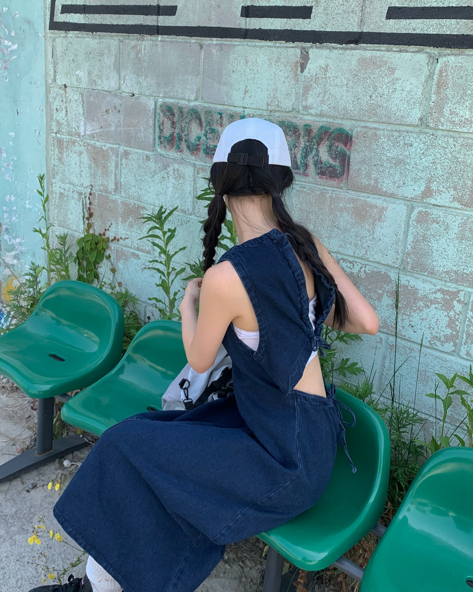 Denim string long OPS