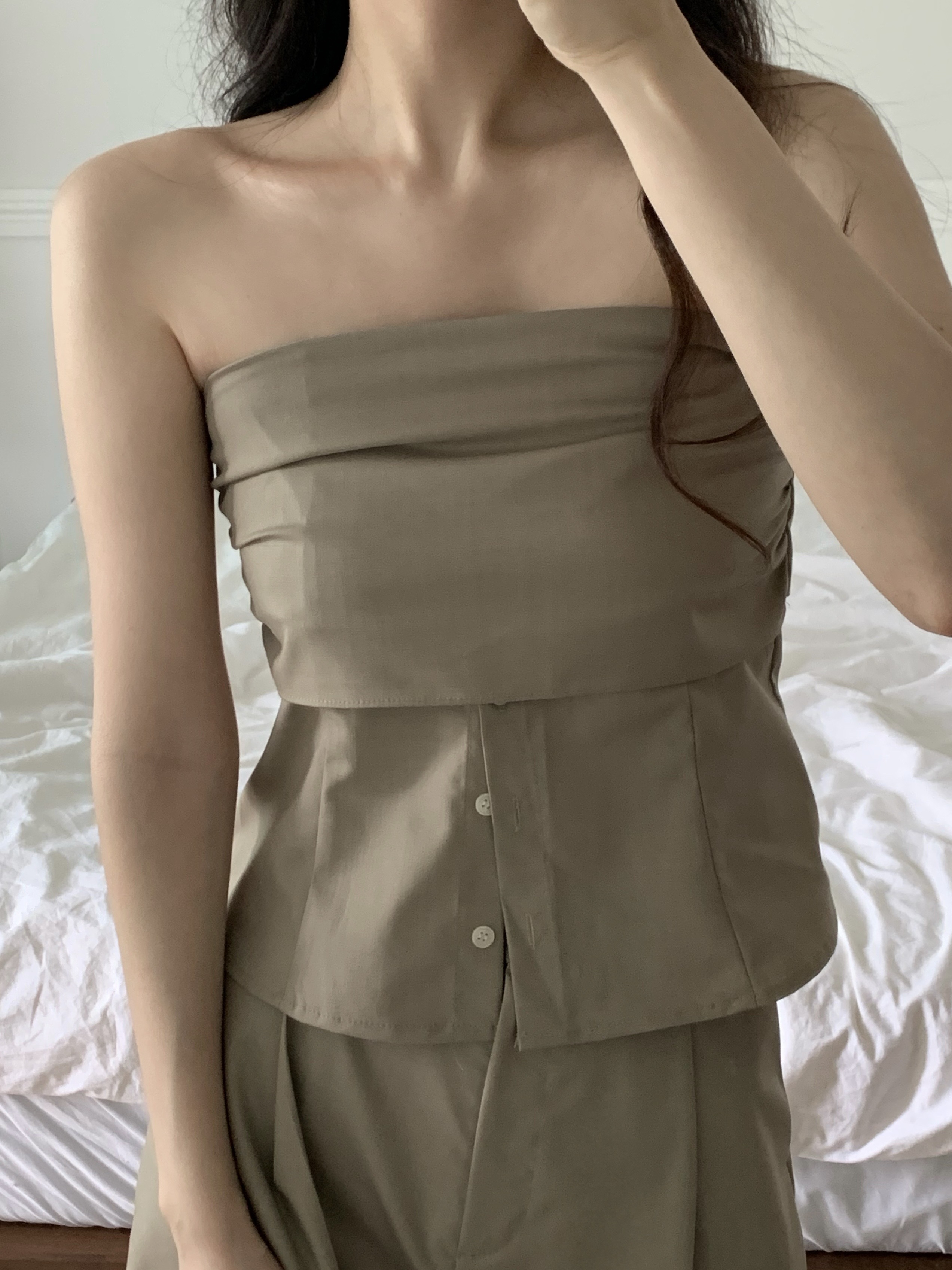 베인느 molly button top (2col)