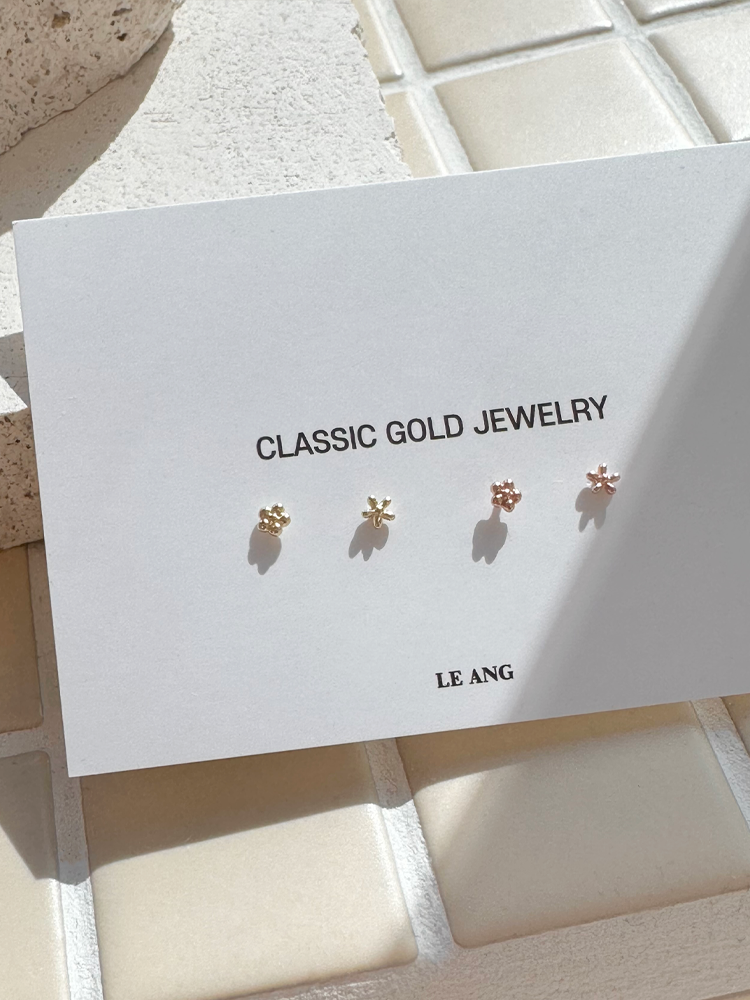 르앙 [14k gold] 미니 플뢰르 피어싱 (2type)