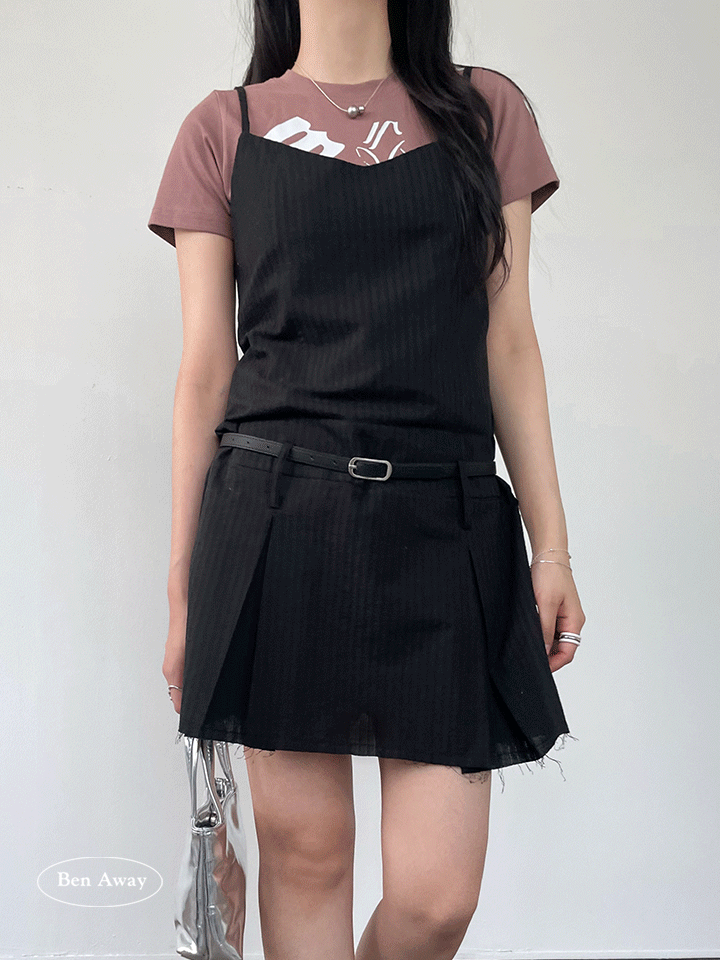 벤어웨이 [ LAST SALE! ] (2col) 데이브 슬리브리스 원피스