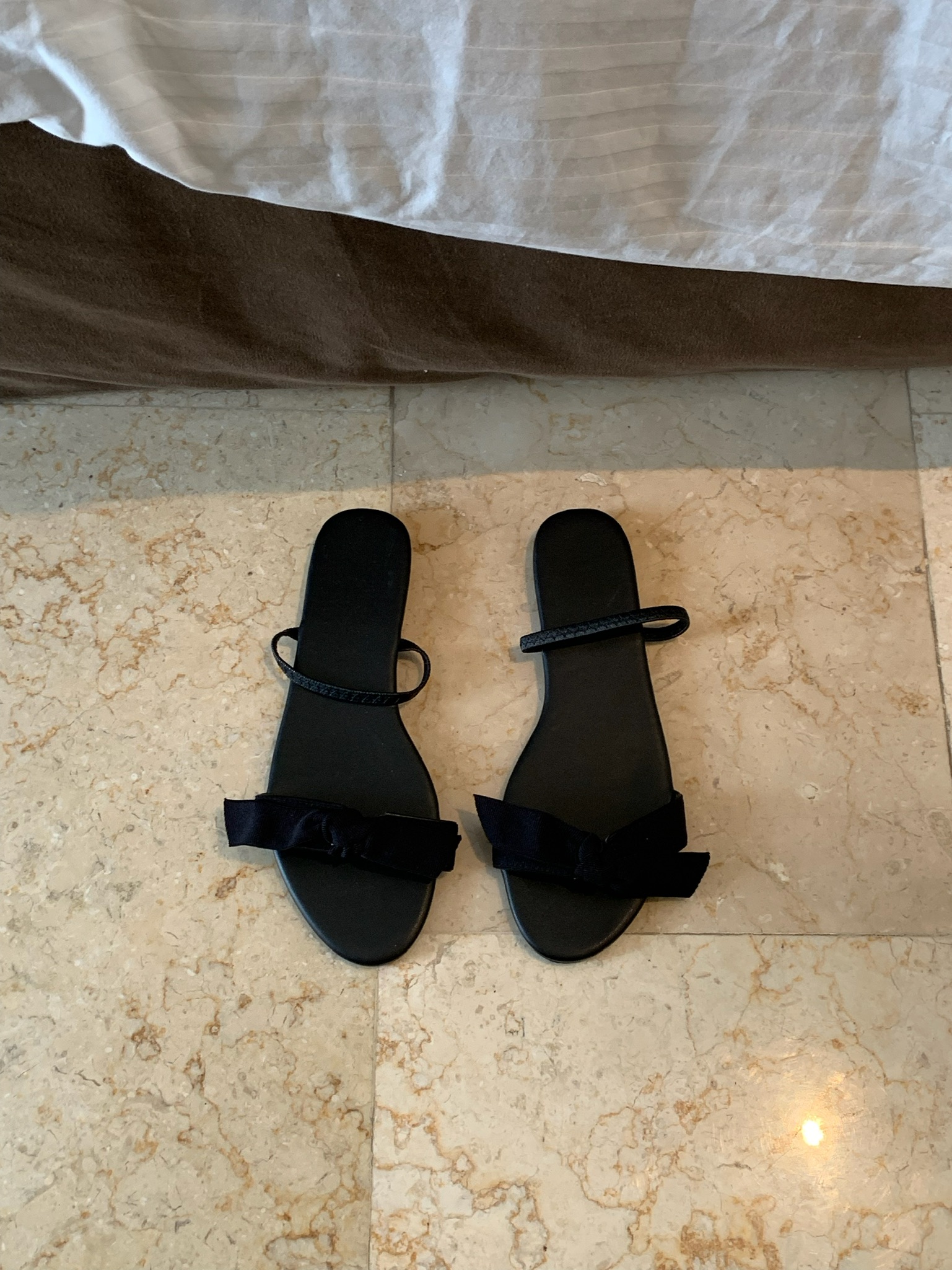 ribbon plat sandal (2color)