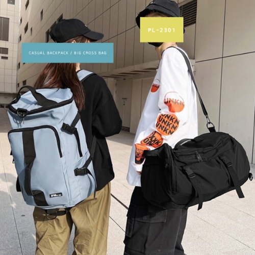 펭하샵 Sb382 더플 보스턴 토트 빅백 천가방 트레킹 백팩 심플 빈티지 캐주얼 운동 헬스 여행 스포티 스포츠 야상 배낭 남녀공용 시밀러룩 커플 투웨이 가방