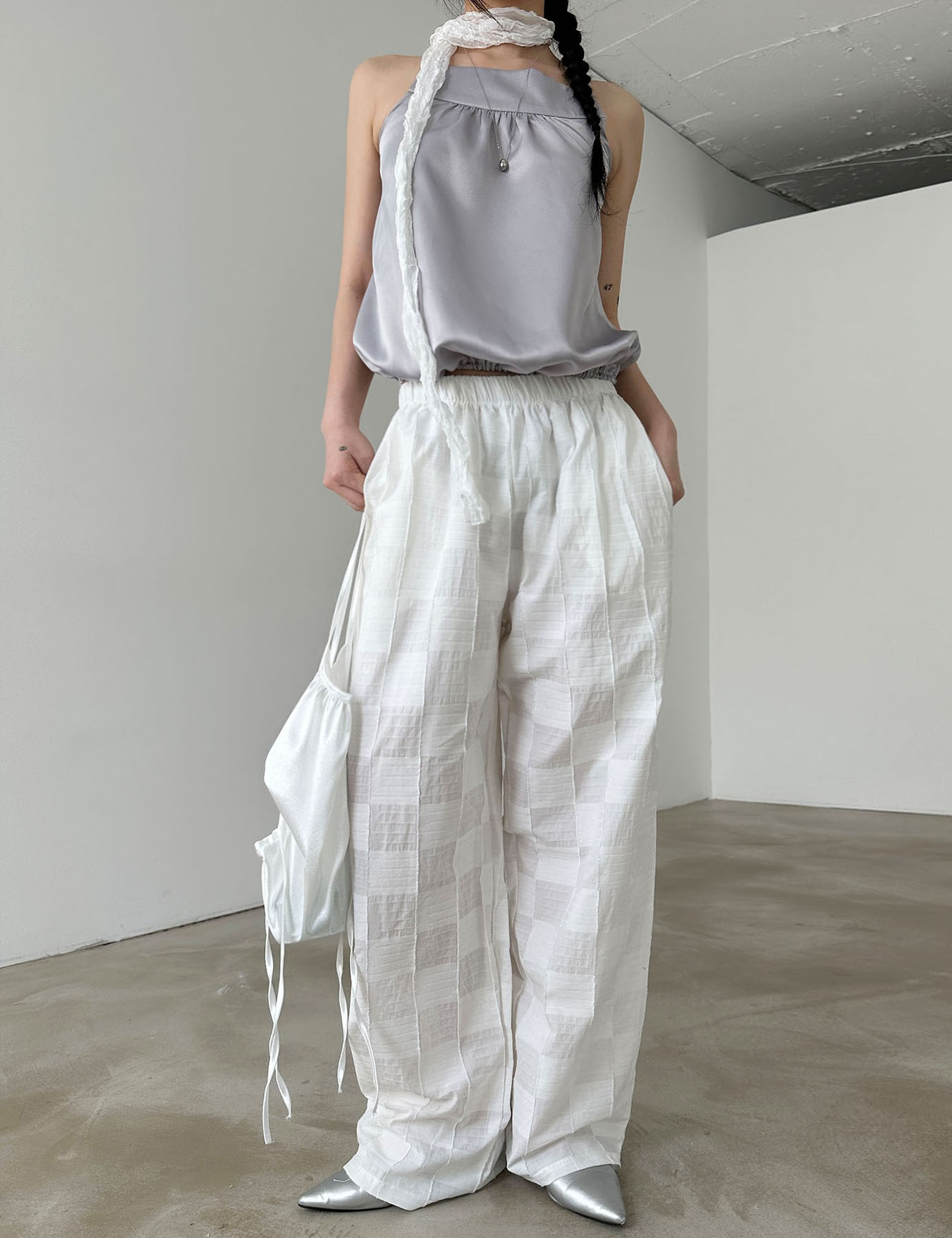 이너뮤트 chess banding pants (2color)