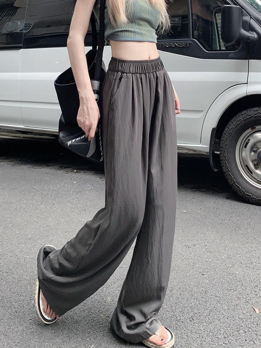 루즈핏 일자핏 롱팬츠 여름 밴딩 팬츠 반바지 린넨 내추럴 등원룩 학생 댄디 휴양지룩 심플 여친룩 기본 휴가지옷 동네패션 데일리룩