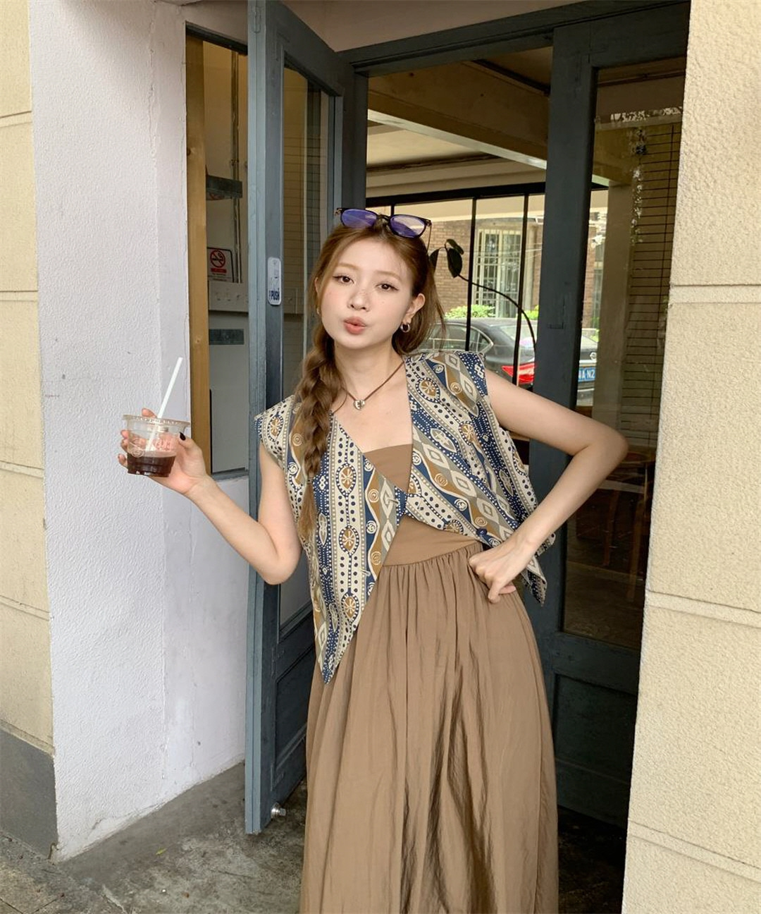 베이지하루 이국적 썸머 Setup 상하세트 셋업 한벌 여름원피스 오프숄더 롱원피스 여자 여성 셔링 주름 조끼 베스트 탑