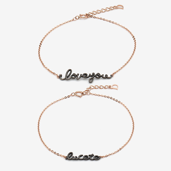 도로시 14k,18k 레터링 타투 팔찌(2type)