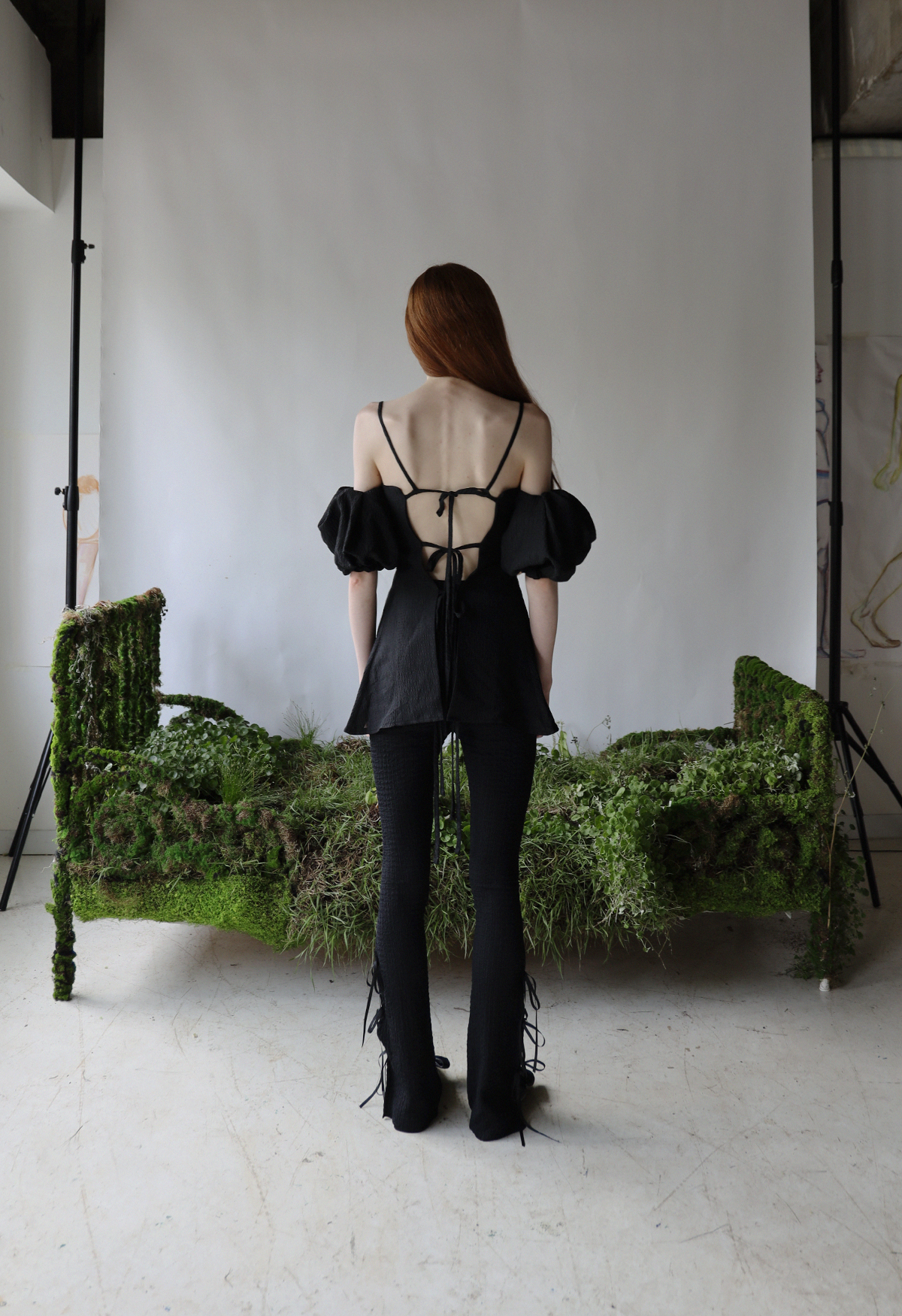 Backless Off-shoulder Blouse, 3color