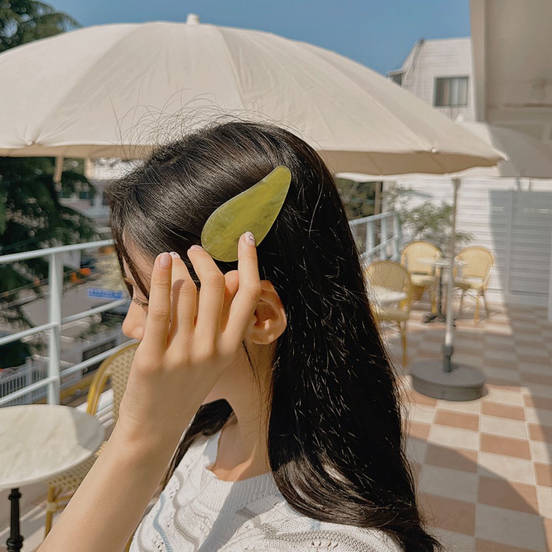 로블리드 마블 헤어핀 여름 신상 헤어핀 여름핀 사계절 데일리코디 머리핀 악세사리 여성악세사리 여자악세사리 포인트 헤어악세 머리