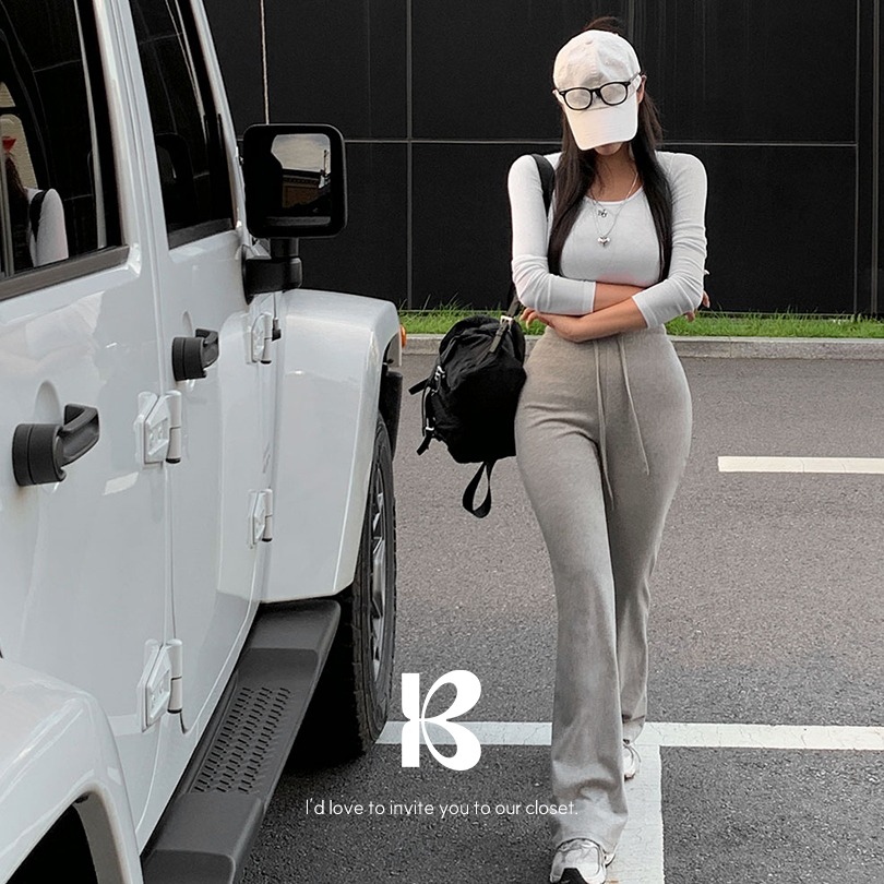 베이델리 [당일출고][MADE/숏,롱/2size]무보정 부츠컷 트레이닝 팬츠