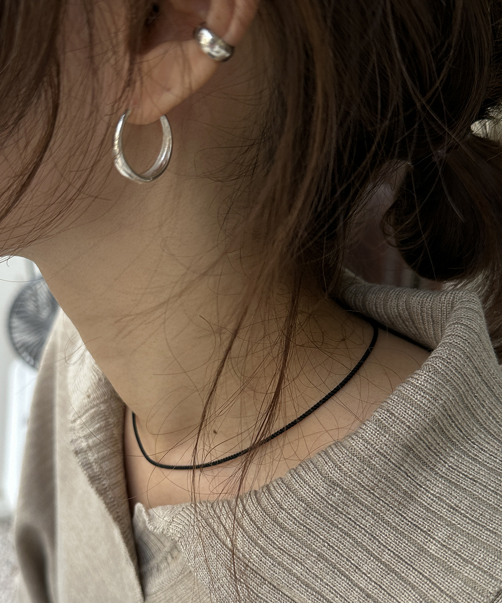 더이지 코드 실 초커 (실버92.5)(2colors)