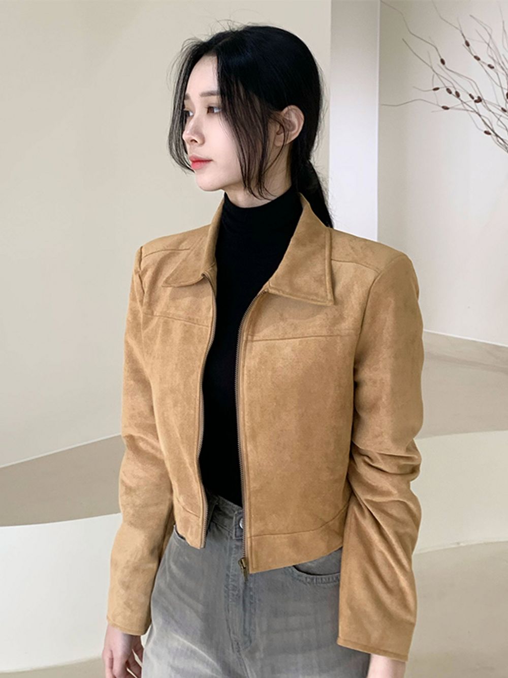 루미에르 퀄리티로 승부본다🔥 워너비 자켓 스웨이드자켓 스웨이드점퍼 점퍼 아우터 크롭자켓 카라자켓 노카라자켓 퍼자켓 라이더자켓 가죽자켓 레더자켓 레자 가죽 스웨이드