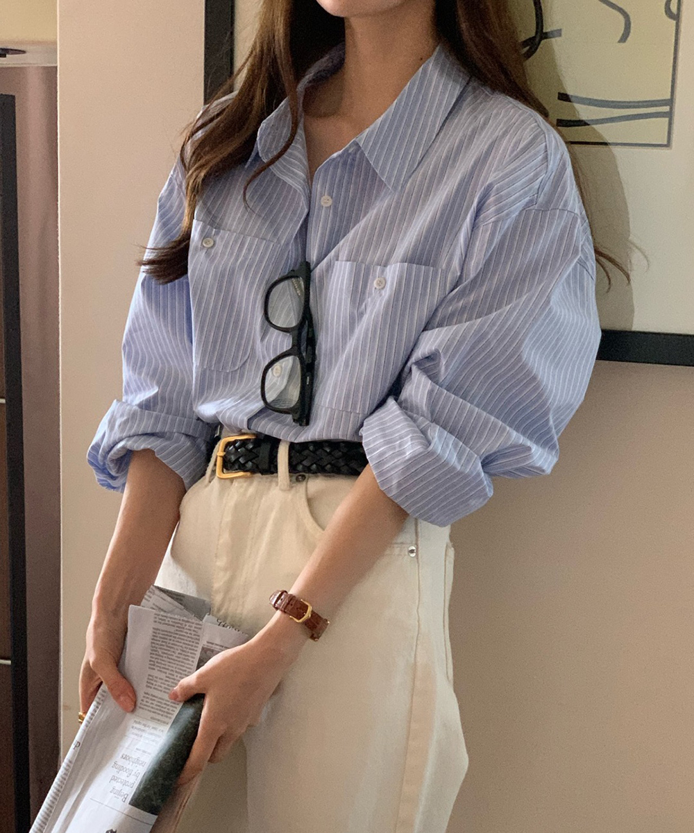 [당일]컴히얼 리튼 셔츠 (2col) comehere