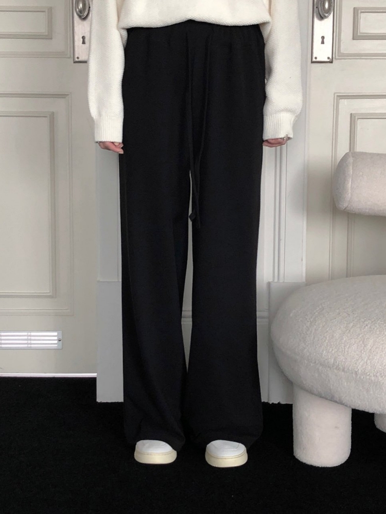 유이르무이 overclassic 오버클래식 소프트 데일리 밴딩 와이드 팬츠 2color