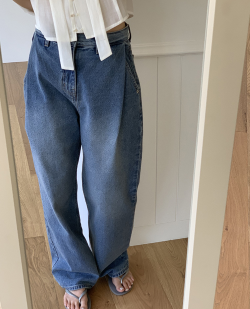 classic pintuck denim