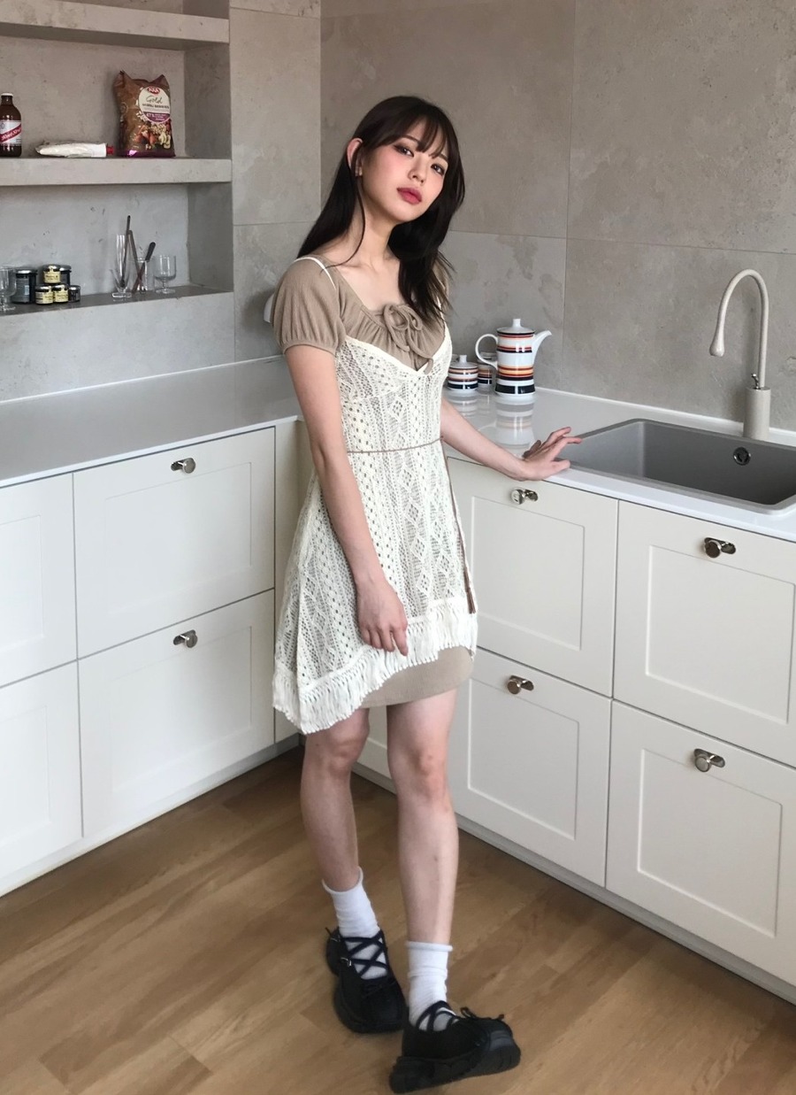 아르코이리스 Darlene layer ops set 달린 레이어 원피스 세트