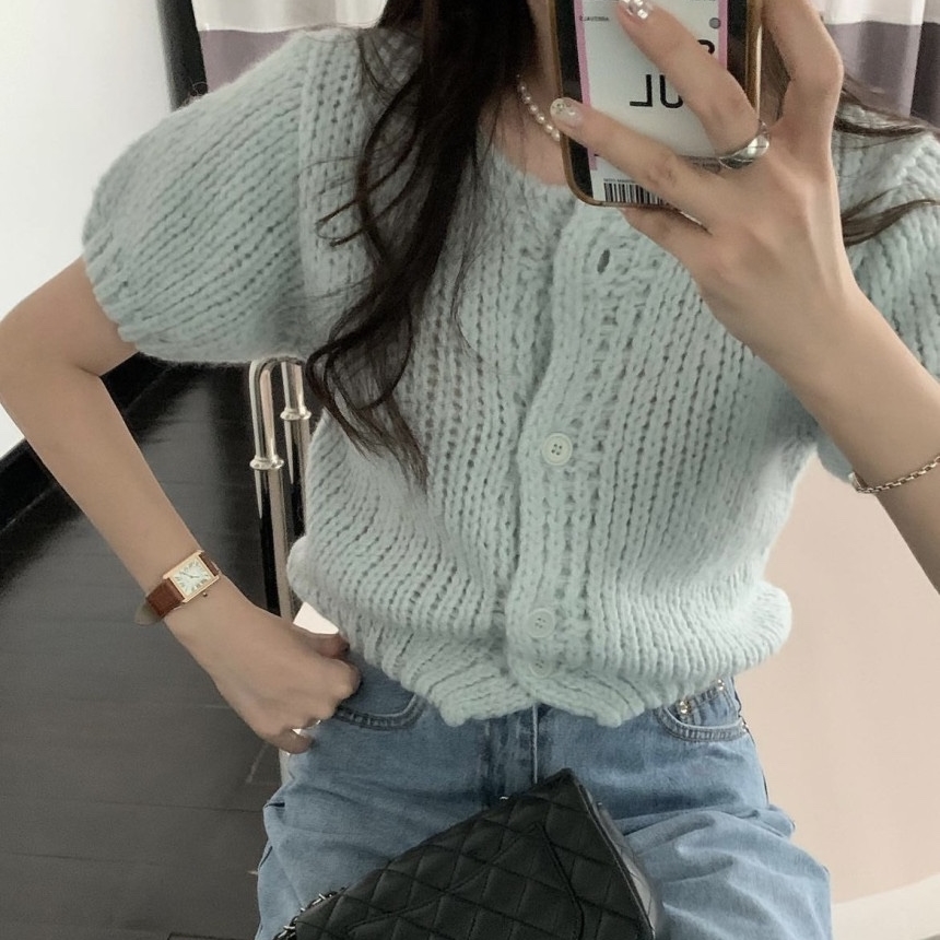 헤브봄 프영띵 알파카 몽글 가디건/ PYT 반팔 가디건 (4 col)