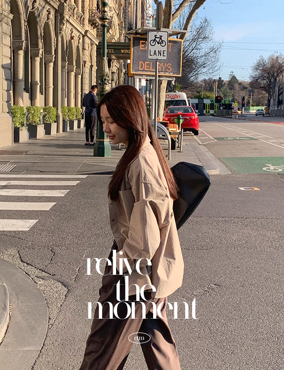 [당일출고][relive the moment] 어텀 로고 셔츠