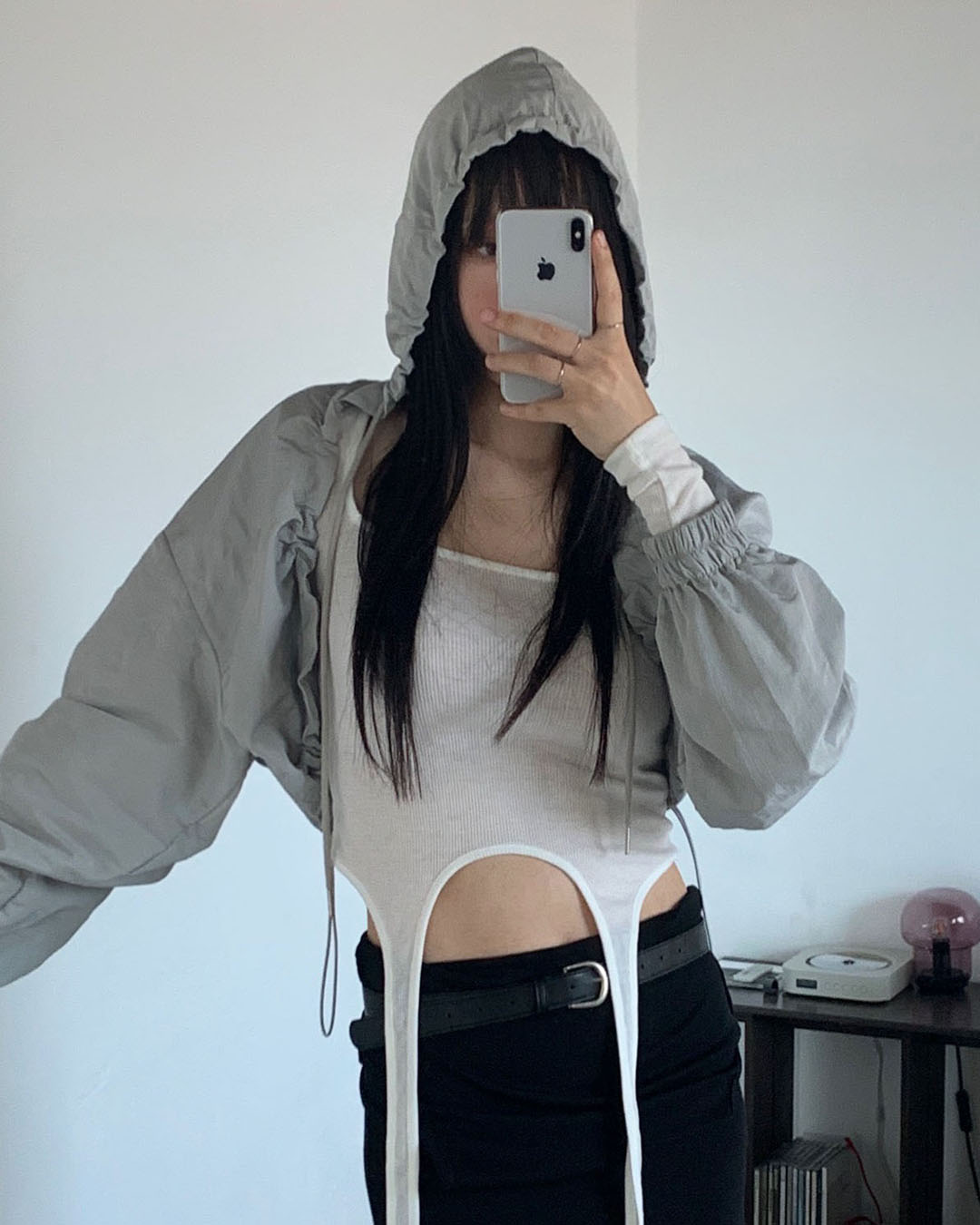 노이너티 Gorp hood bolero jumper