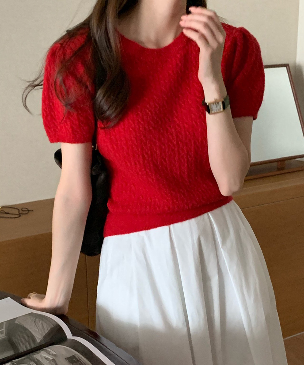 컴히얼 엔 꽈배기 니트 (3col) comehere