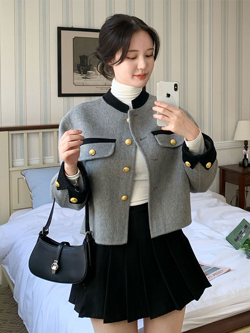 루미에르 퀄리티로 승부본다🔥 모양 배색 자켓 모직자켓 핸드메이드 코트 숏코트 롱코트 울코트 울자켓 모직코트 트위드자켓 배색자켓 아우터 점퍼 항공점퍼 바시티자켓