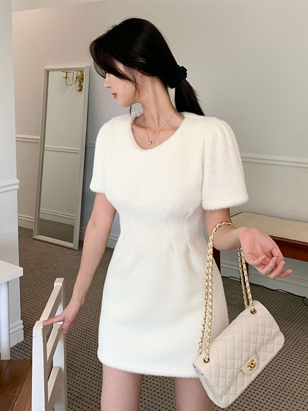 분위기깡패🔥 룰루 원피스 반팔원피스 가을원피스 겨울원피스 파티원피스 연말원피스 미니원피스 앙고라원피스 니트원피스 퍼프원피스 호캉스 크리스마스 긴팔 반팔 머메이드원피스