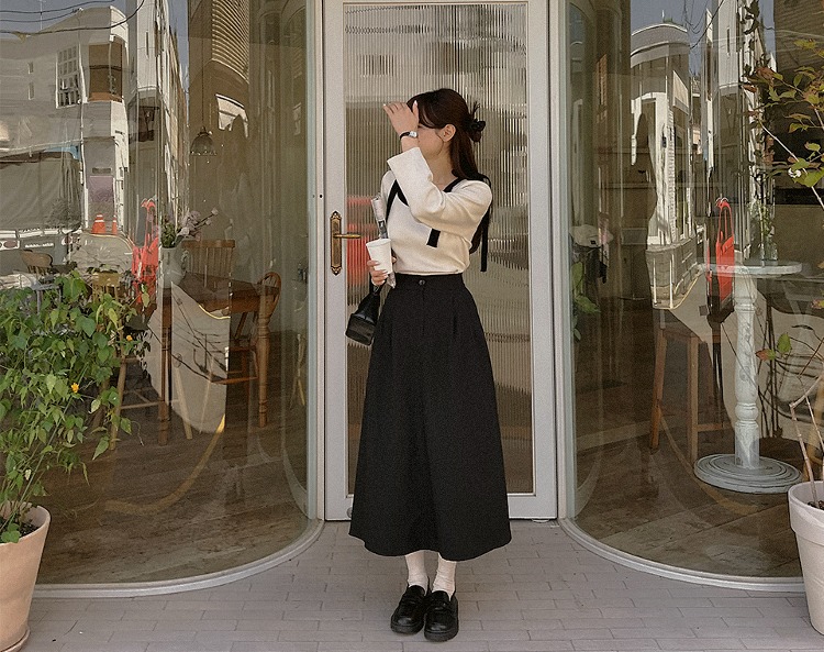 리리앤코 1천장 돌파 그레인브 뒷밴딩 핀턱 플레어 롱 스커트 가을 신상 데일리 데이트 하객룩 격식룩 출근룩 오피스룩 미니멀룩 러블리 하객코디 플레어스커트 A라인스커트