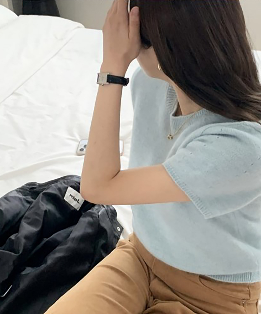 버나뎃 [당일 핑크]미엘 노엘 니트 (3col) miel 미엘르