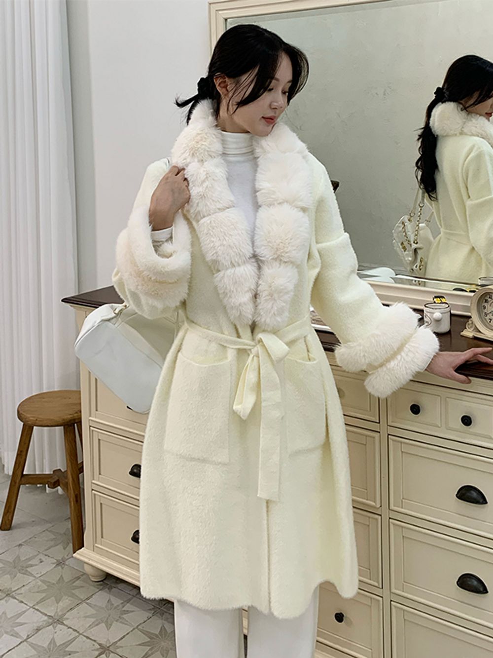 루미에르 털빠짐 폭스 숄 가디건 코트 숄가디건 롱가디건 퍼자켓 트위드자켓 밍크자켓 밍크점퍼 밍크후리스 숏패딩 뽀글이