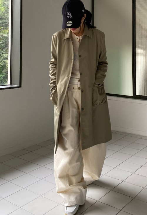 lucky pocket trench coat