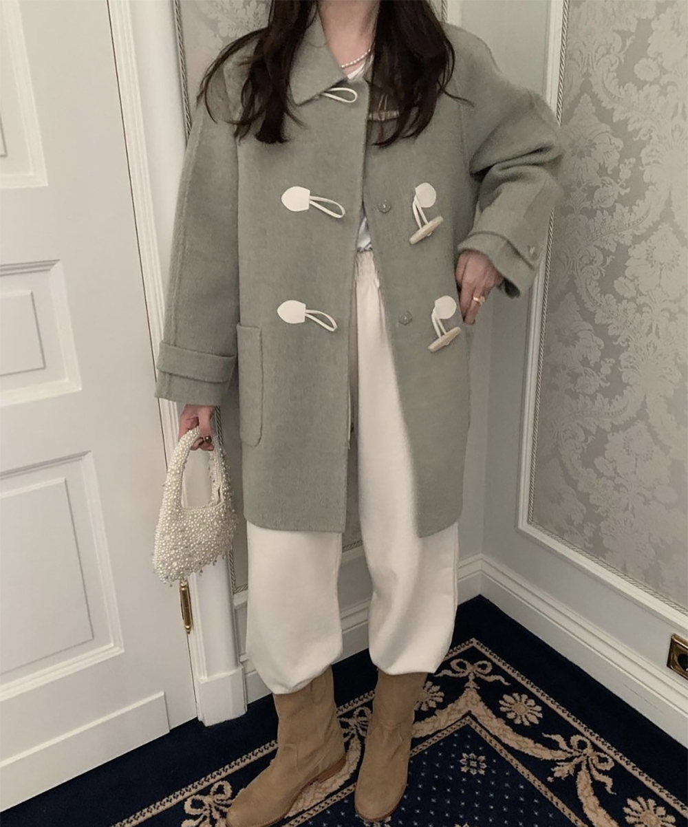 [당일 그레이,차콜]Pyt 더플 핸드메이드 코트 (3col) 프영띵