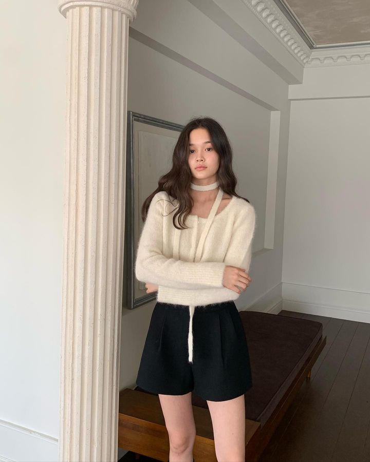 어베인 [당일출고] 리에뜨 riette 레브 알파카가디건 크롭 긴팔 가디건 (3c)